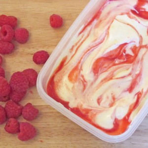 Lemon Raspberry Ripple Ice-cream | Working Mum's Cookbook